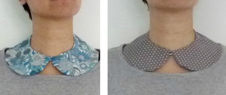 Col Claudine réversible - Pop Couture