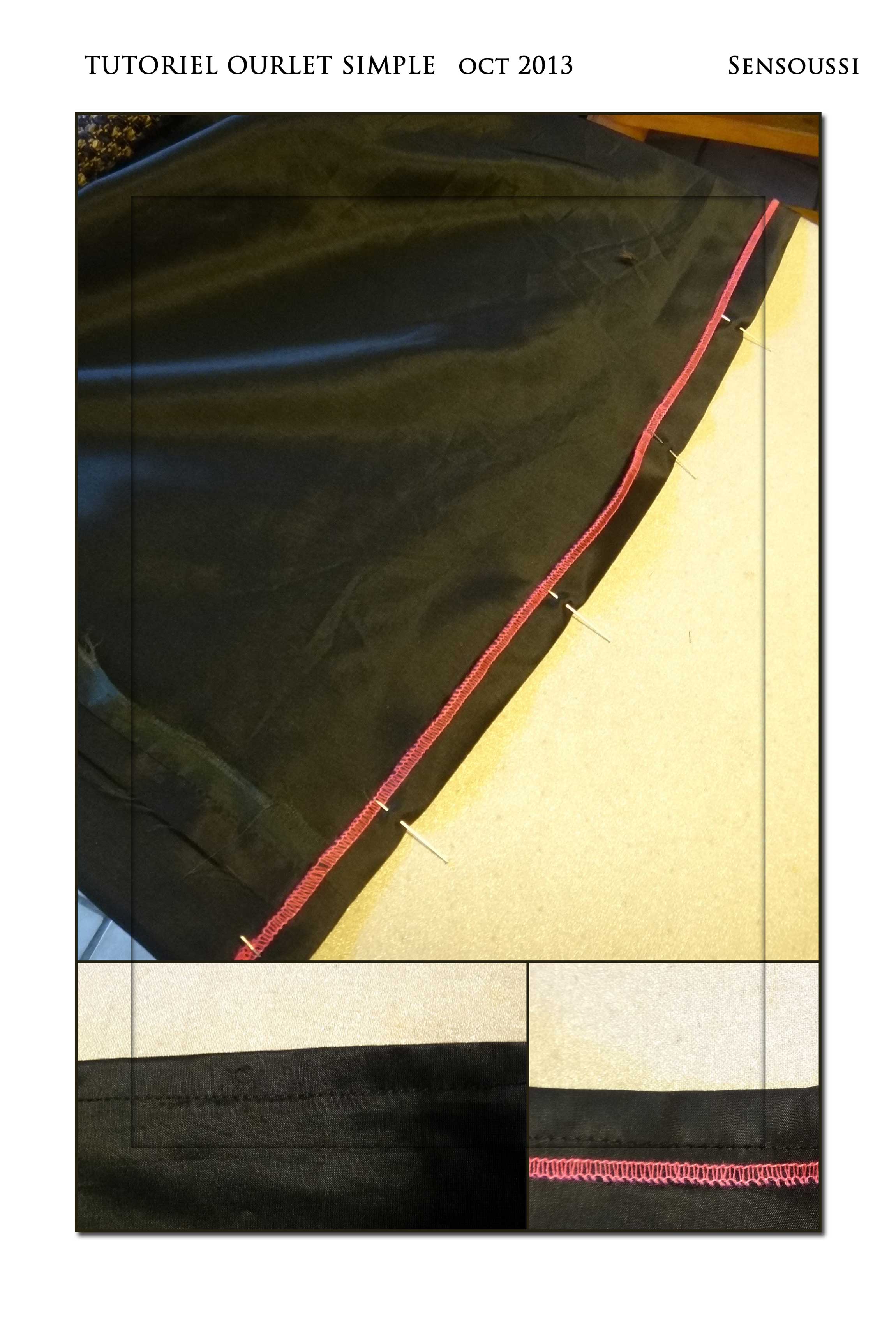 Tutoriel ourlet simple - Pop Couture