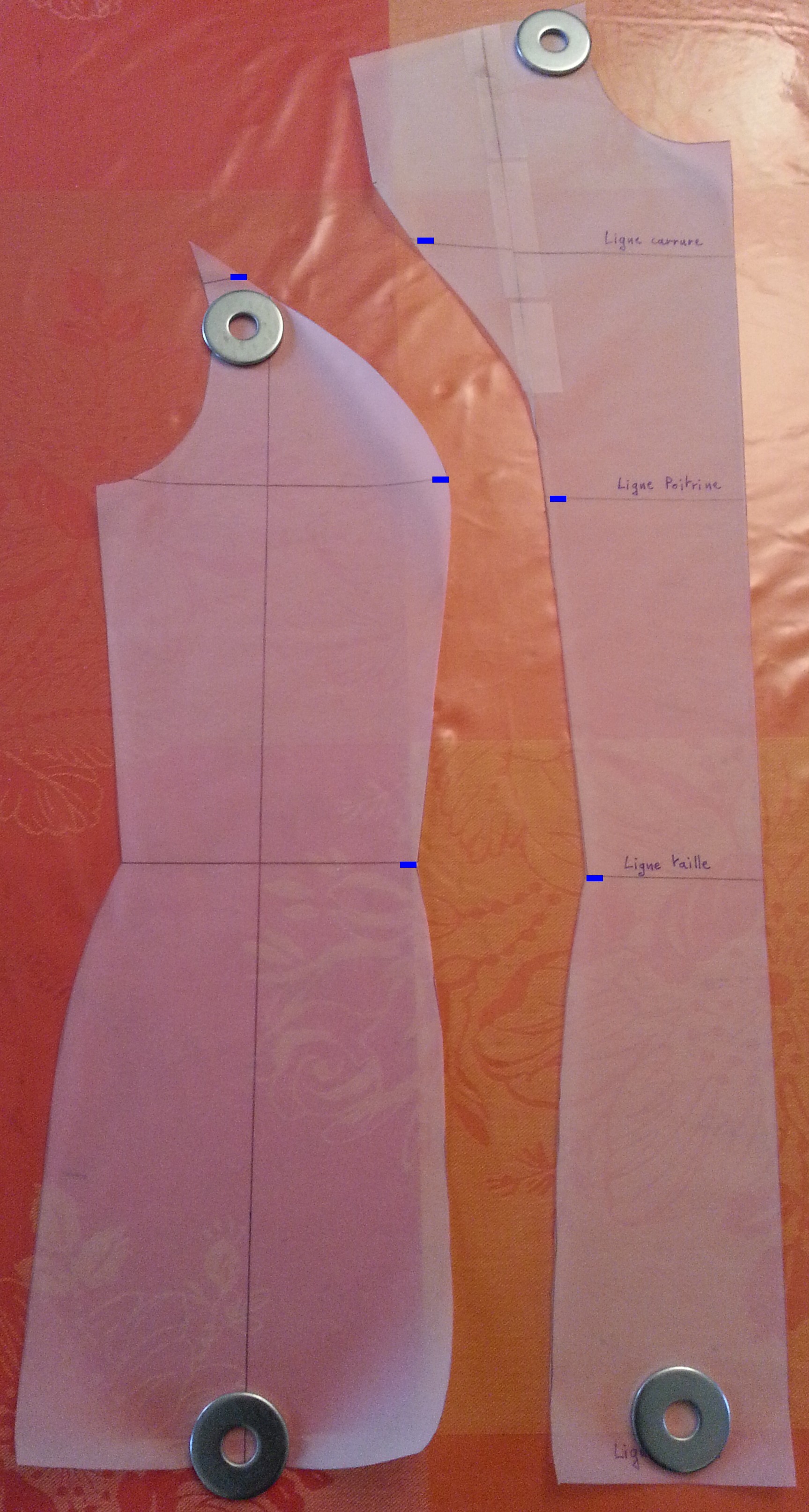 Transformer un patron de base en patron à découpes princesse - Pop Couture