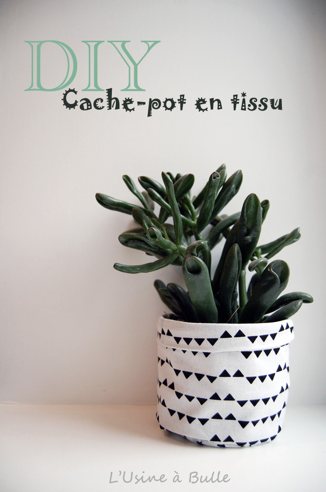 Cache-pot en tissu - Pop Couture
