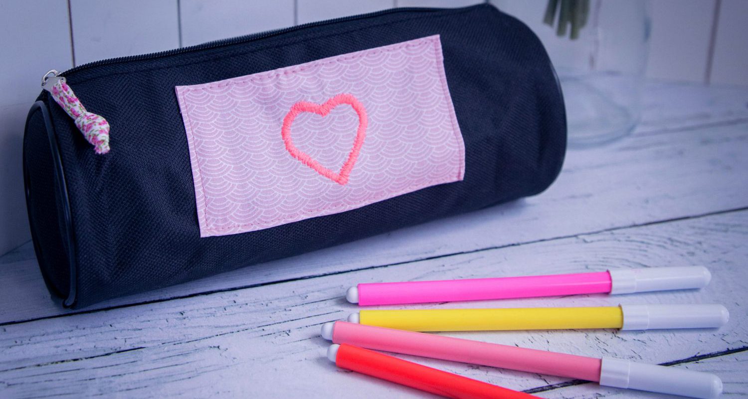 Customiser une trousse de rentrée - Pop Couture