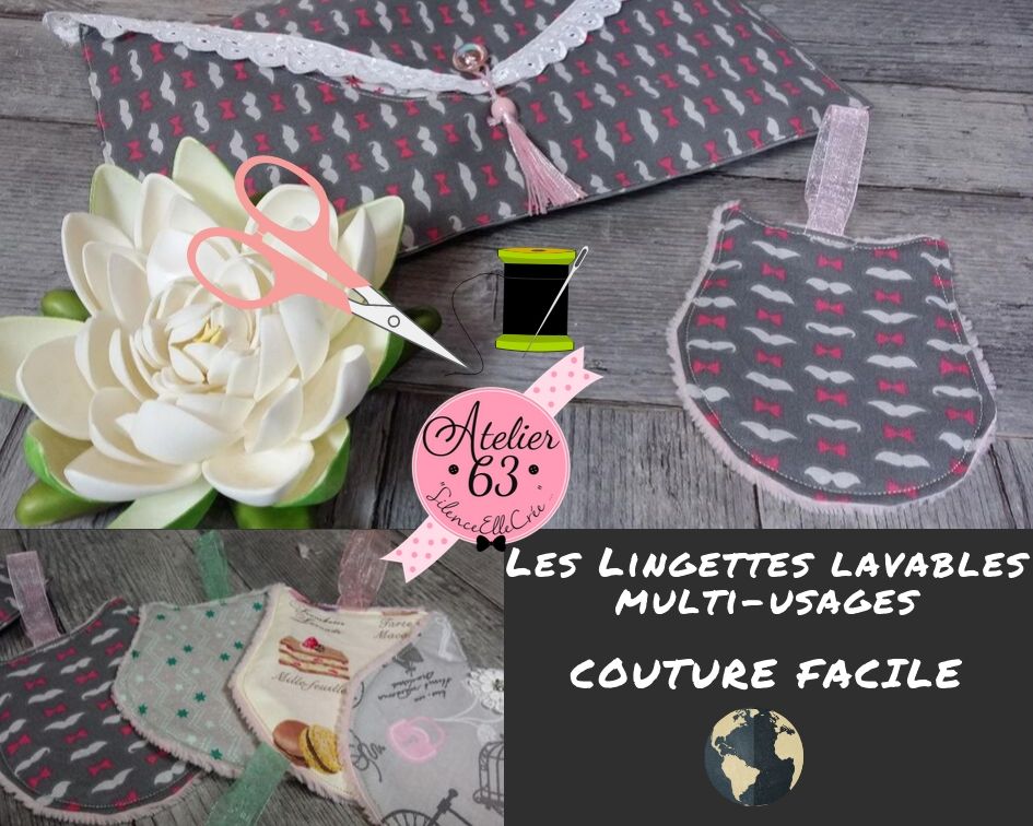Lingettes lavables Multi-usages - Pop Couture